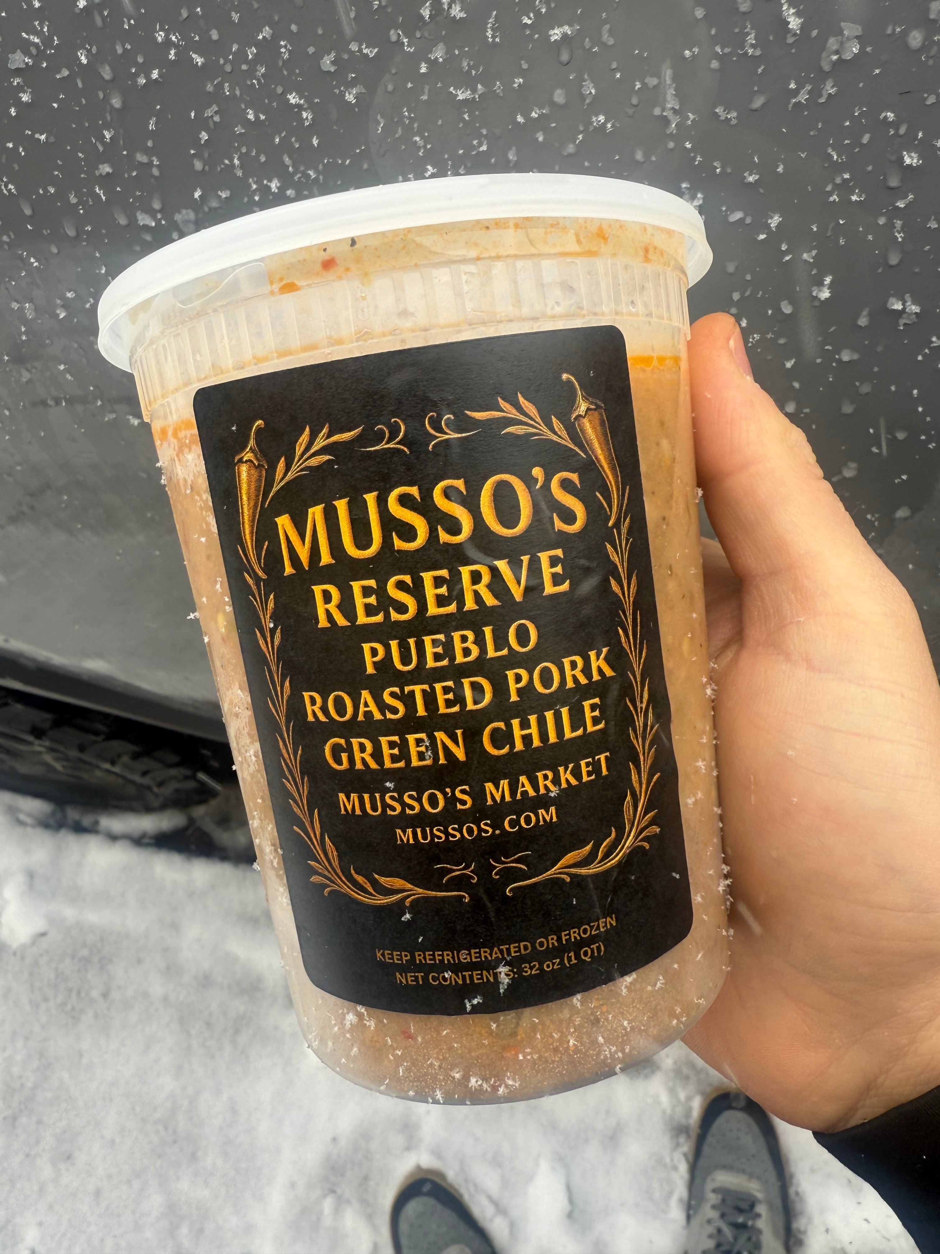 Pueblo Fire Roasted Pork Green Chile – MUSSOS.COM
